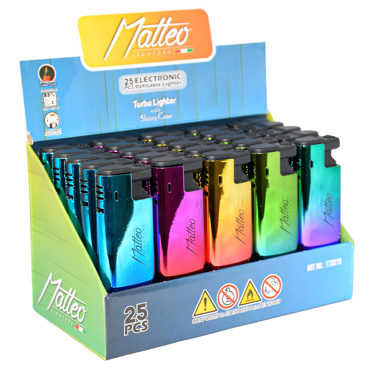 Lighters :: Turbo Lighters :: Turbo Lighter 173019 in Metal case Gradient
