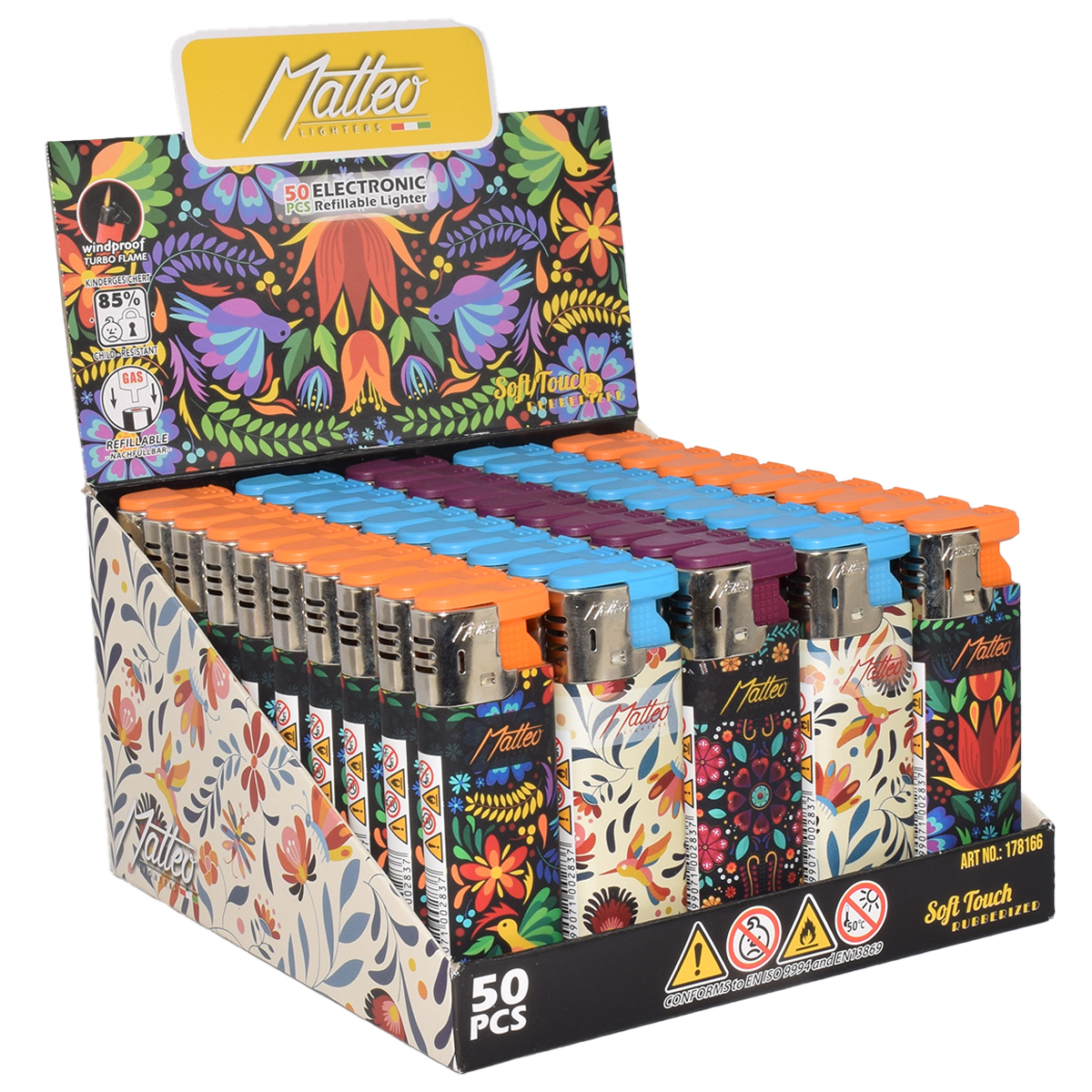 Lighters :: Turbo Lighters :: Turbo Rubberized Lighter 178166 flower ...