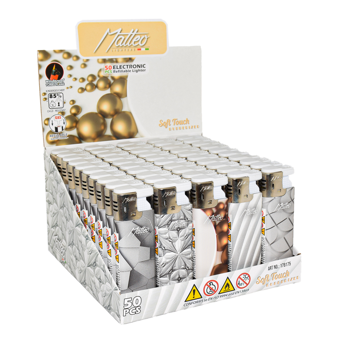 Lighters :: Turbo Lighters :: Turbo Lighter 178175 Matteo Rubberized ...