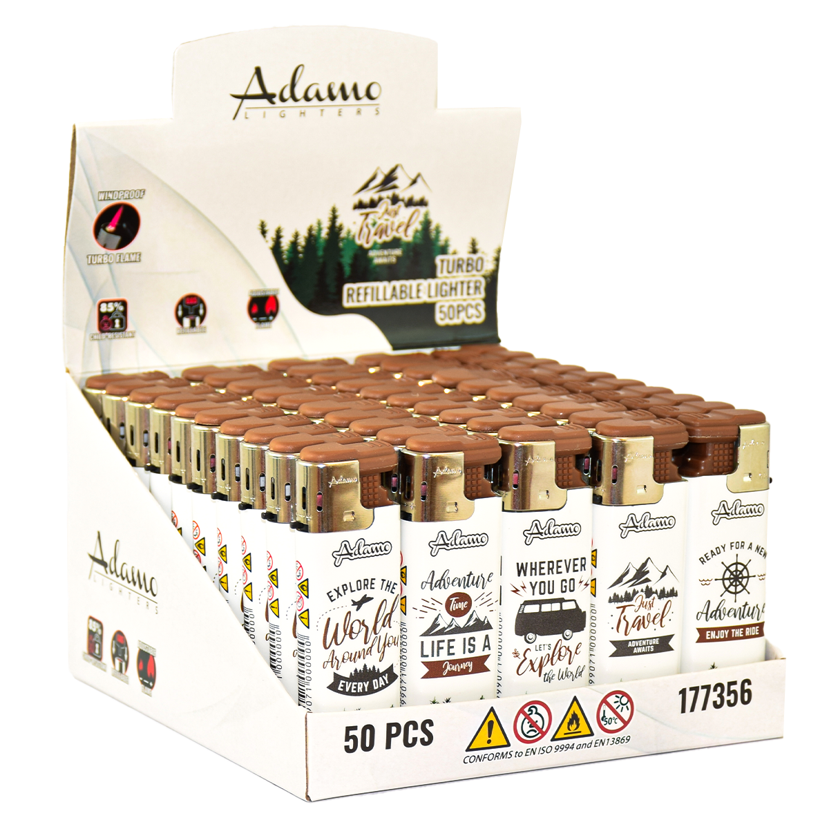 Lighters :: Turbo Lighters :: Turbo Lighter 177356 Adamo Design label ...