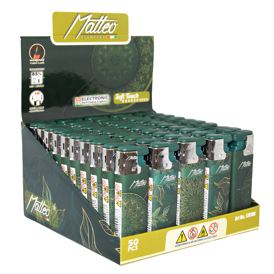 Lighters :: Turbo Lighters :: Turbo Lighter 178186 Matteo Rubberized Nature
